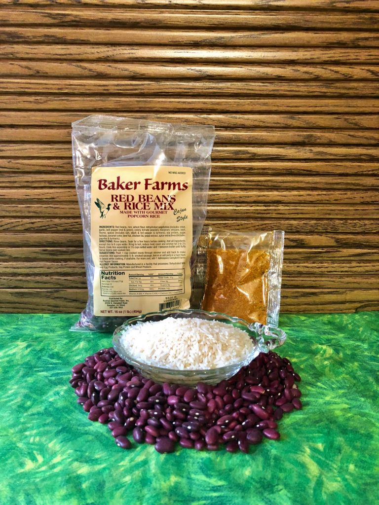 Red Beans & Rice Mix | Baker Farms Popcorn Rice
